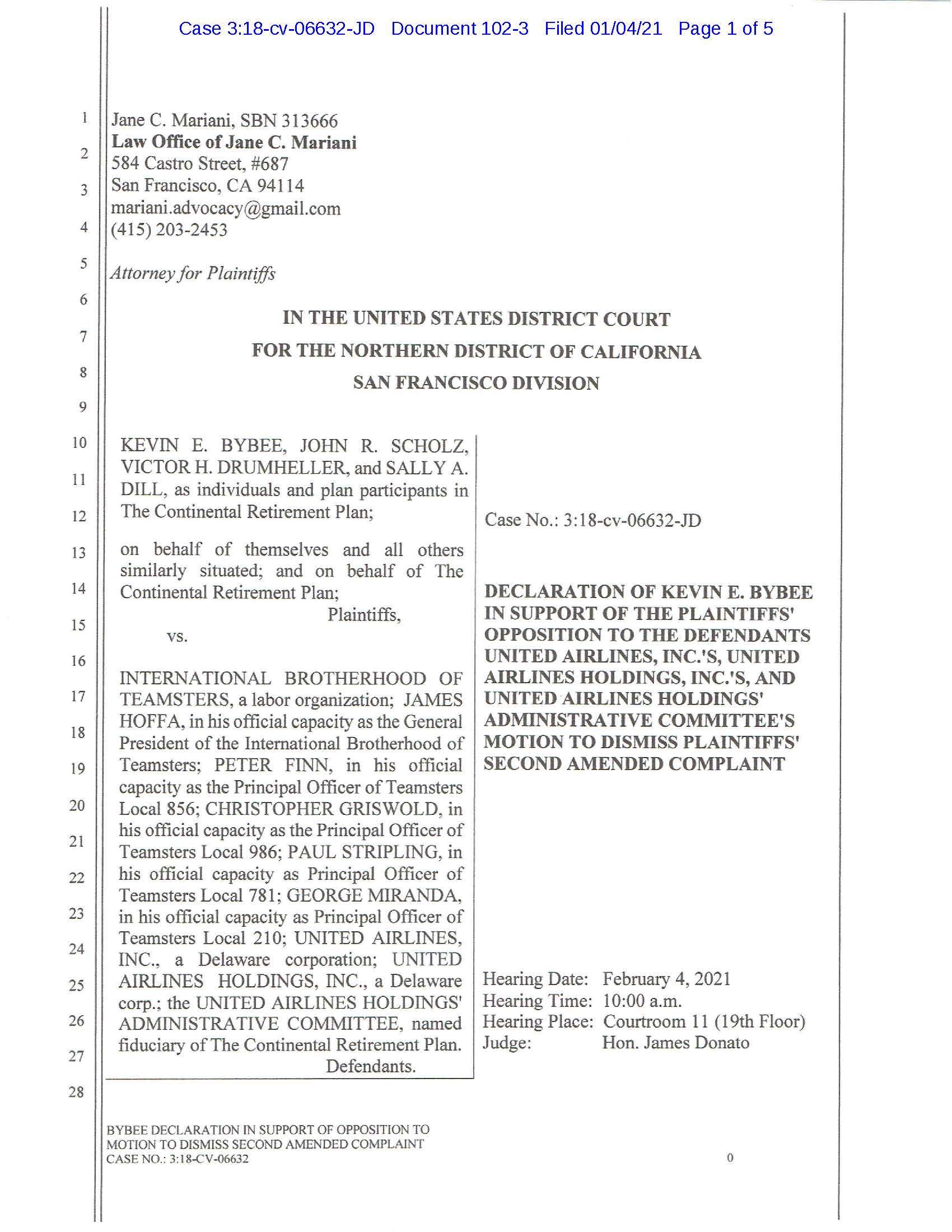 CARP Pension Lawsuit Page – ALTA United